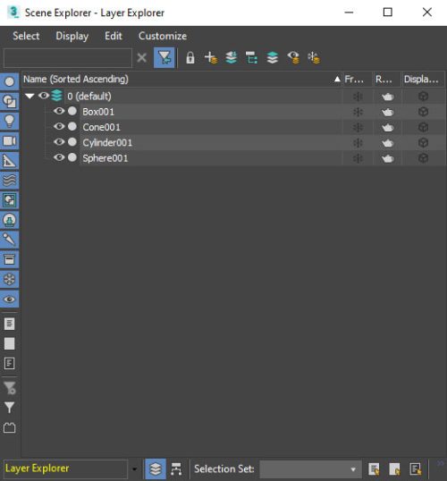 آموزش ابزار Layer Explorer در تری دی مکس - آکادمی هیترا